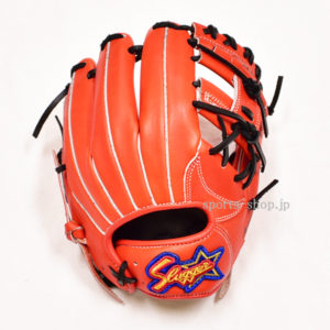 久保田スラッガー KSN-J6 少年軟式用 Fオレンジ×ブラック紐 C-1116 店舗 オリジナル ジュニア 軟式 カスタム | 野球用品専門通販【スポーツショップたまき】