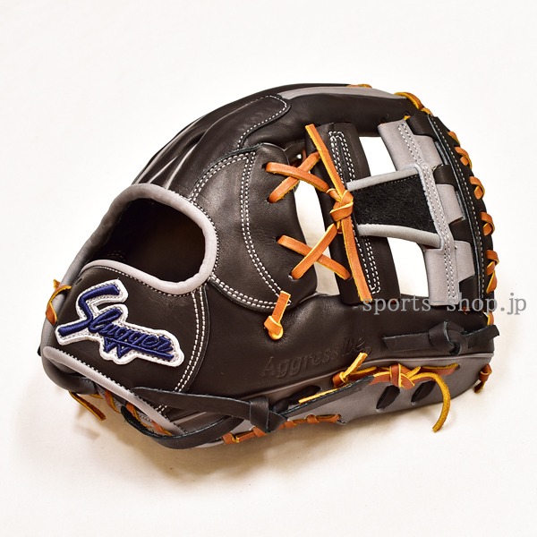 久保田スラッガー 軟式用 オーダー 内野手用 KSN-AR1 W53 ブラック×Dグレー 指あて たまきオリジナル 店舗 別注 | 野球用品専門通販【スポーツショップたまき】